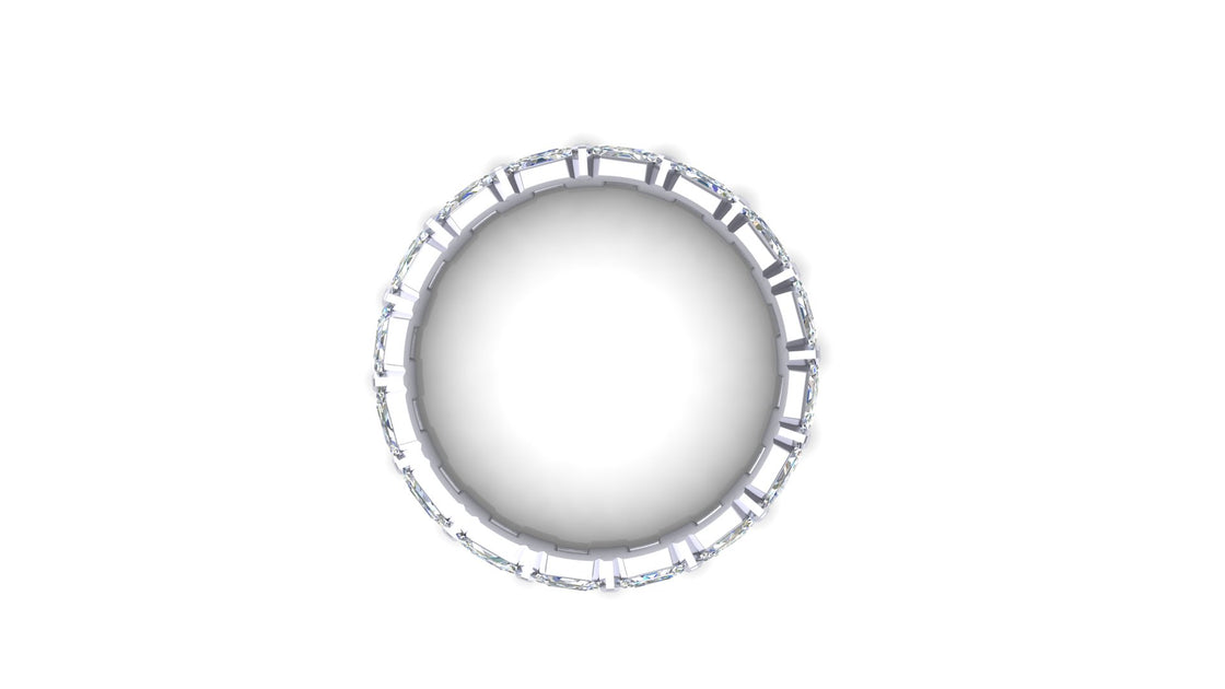 Kara Bar-Set Eternity Emerald Cut Diamond Band (2.42cttw.) – Princess ...