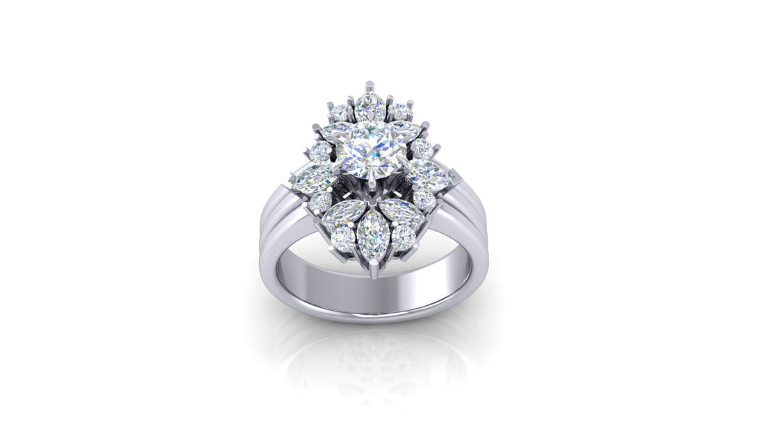 Starlight Diamond Burst Ring (2.08cttw.) – Princess Diamonds